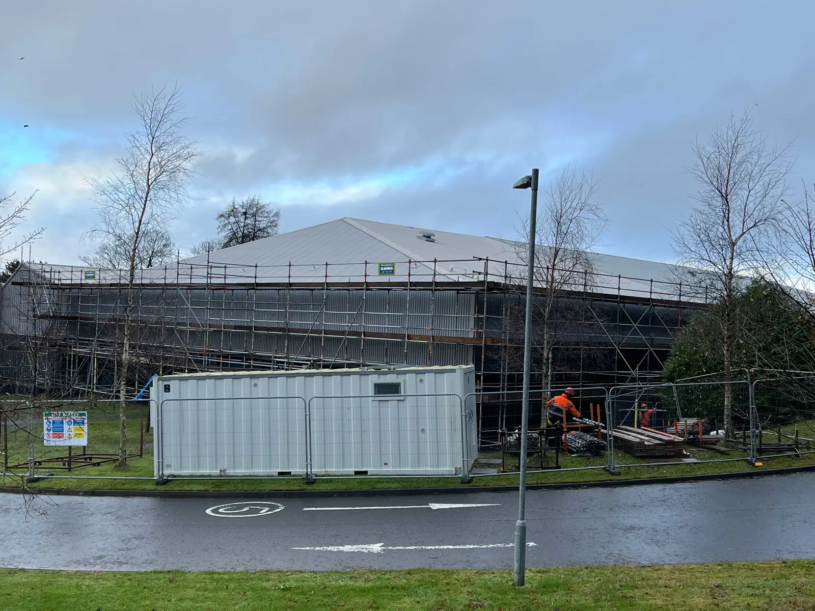 Sports Centre Re-Cladding Ayrshire | TECAM Scaffguard Scotland